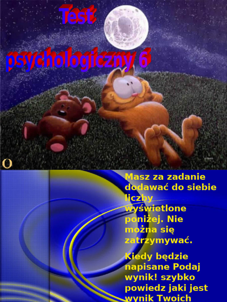 Test Psychologiczny VI | PDF