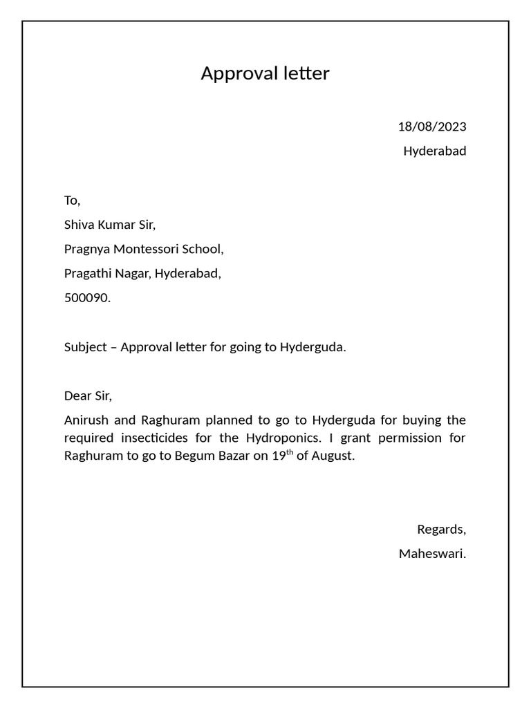Approval Letter | PDF