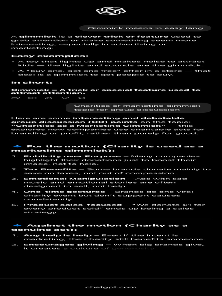 What Is A Gimmick | PDF