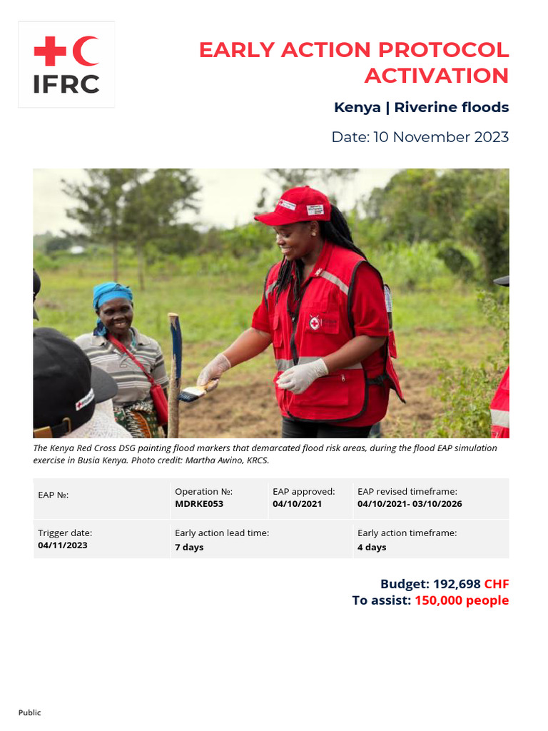 MDRKE053dea Flod Data Red Cross | PDF | Flood | Hazards