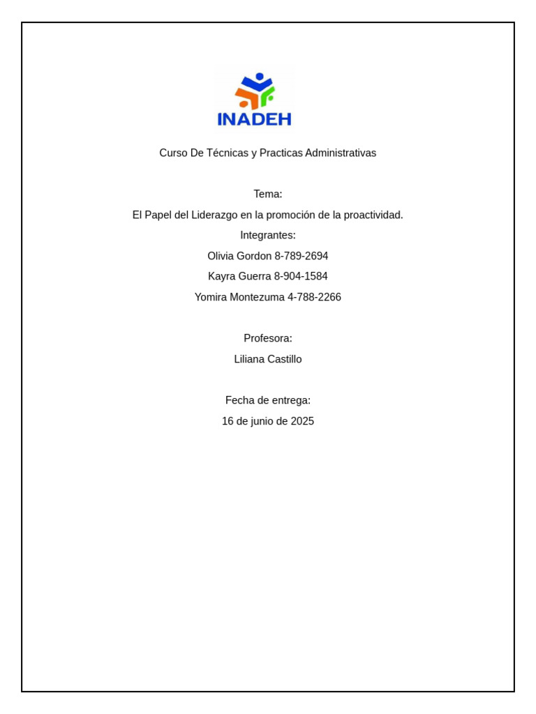 Tarea Grupal 2 | PDF | Liderazgo | Motivación