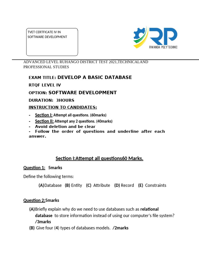 Basics of Database L4sod | PDF | Databases | Database Transaction