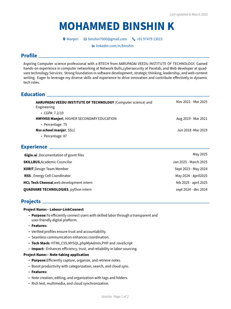 RenderCV Classic Theme Copy | PDF | Web Development | Microsoft Outlook