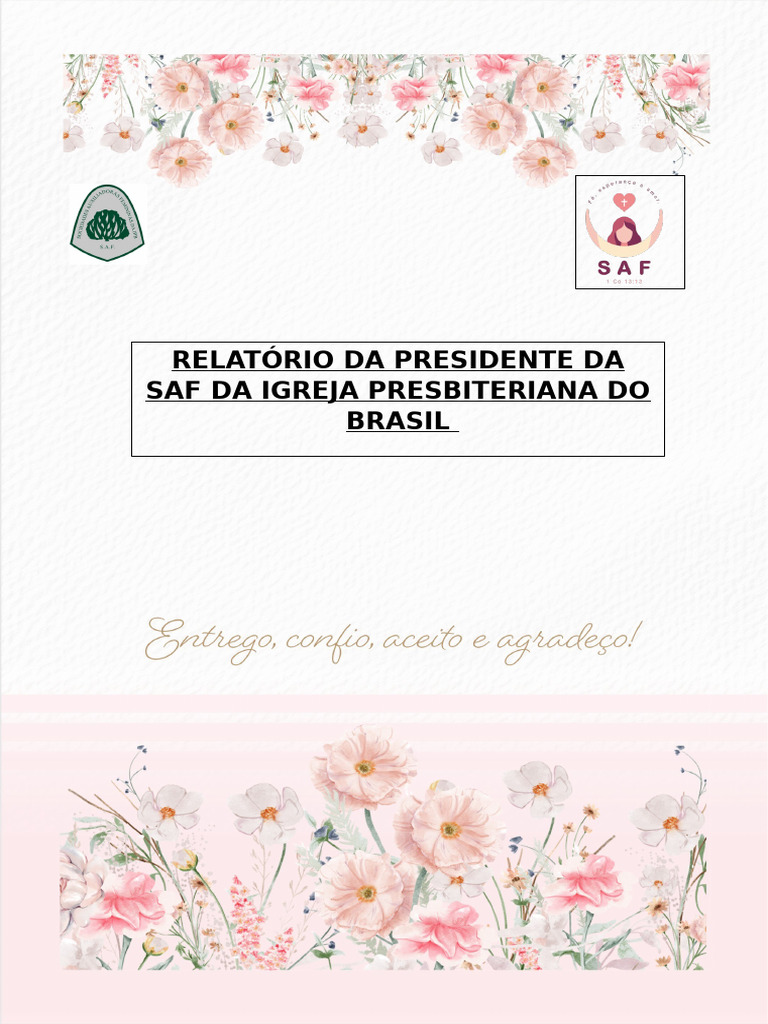 Relatório SAF MONTE HOREBE 2024 | PDF | Amor | Jesus