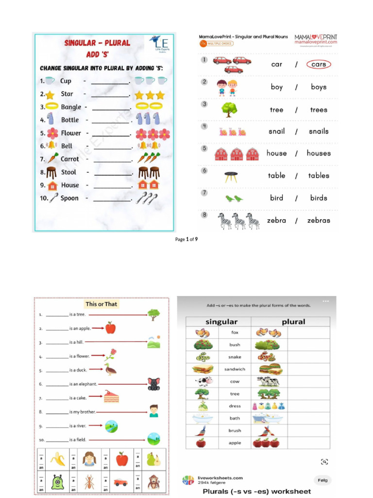 Singular Plural | PDF
