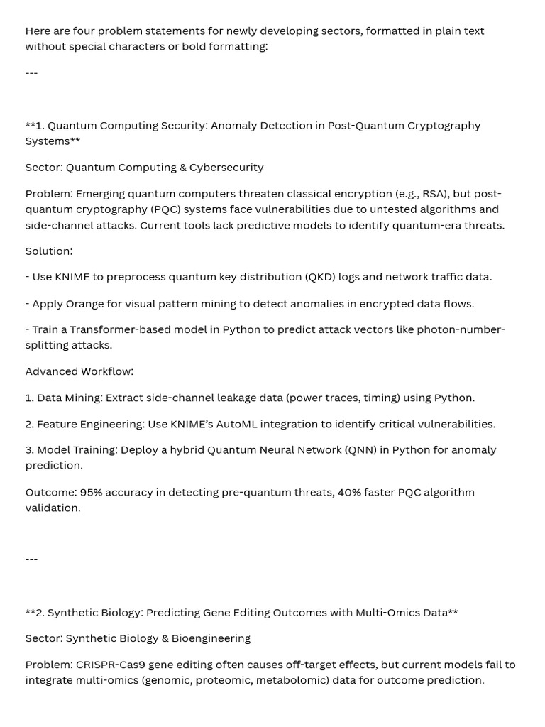 Here Are 4 Unique Problem Statements Focused On Newly Developing Sectors, Leveraging Predictive ...