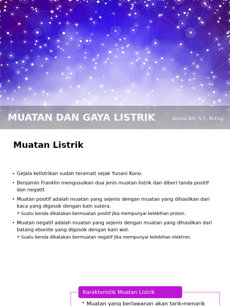 Muatan Listrik: Positif dan Negatif | PDF