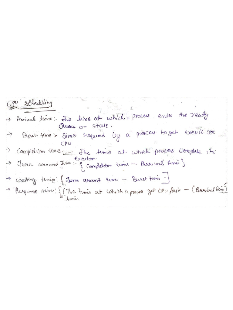 Cpu Scheduling Assignment PDF | PDF