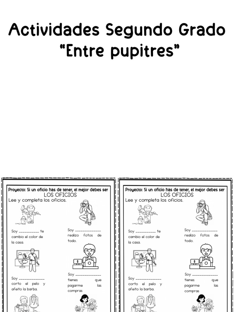 Actividades Segundo Grado | PDF
