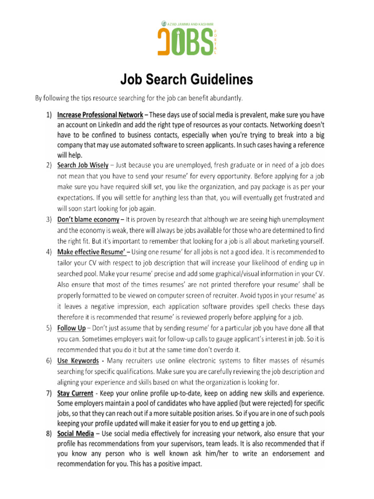 Job Search Guides | PDF
