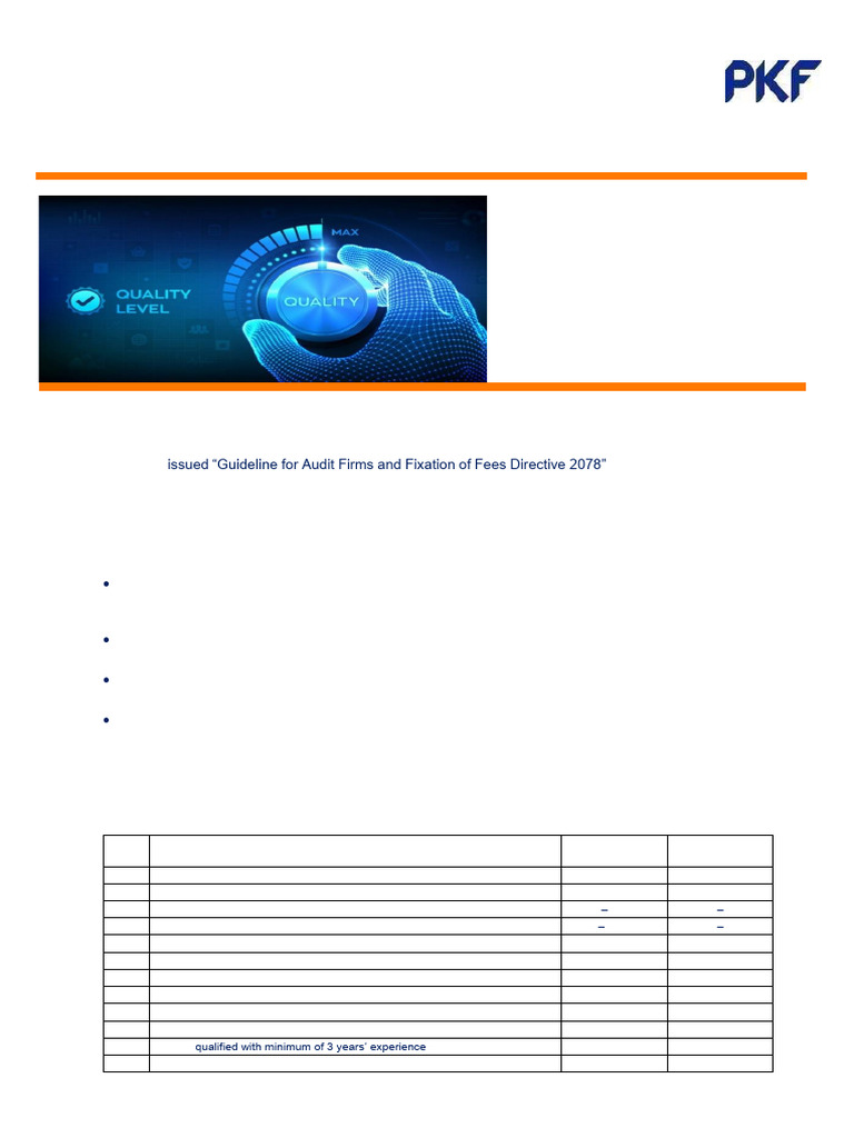 Minimum Audit Fee Guidelines 2021 | PDF | Audit | Business