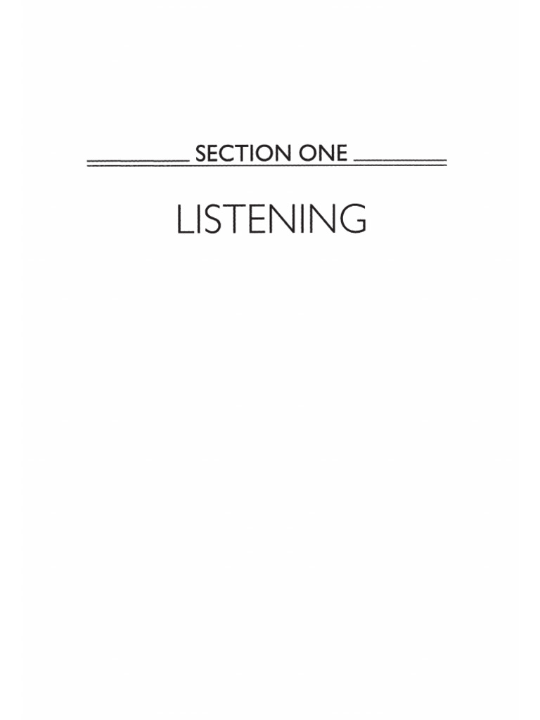 Listening Test Pengajara Cara Membaca Bahasa Inggris | PDF