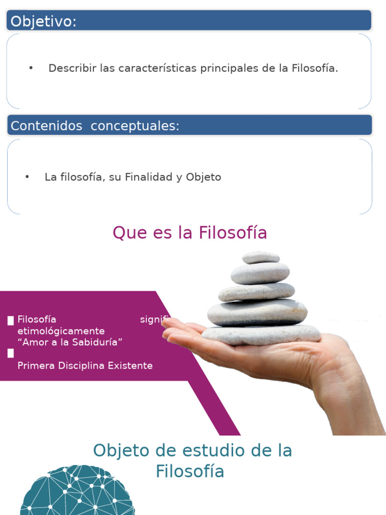 Objetivo:: Describir Las Características Principales de La Filosofía | PDF