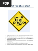 Sample Class C Drivers Written Test 1 | PDF | Traffic | Driving