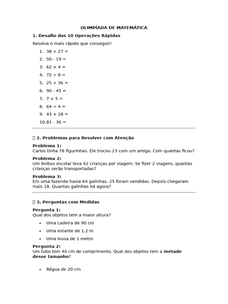 Olimpiada de Matematica | PDF