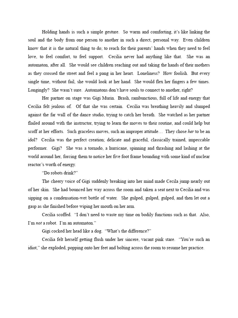 Holding Hands Page 1 | PDF