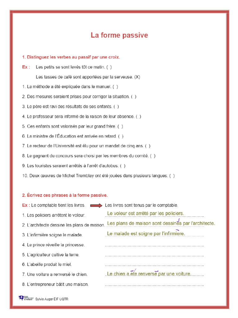 Passive Voice French | PDF