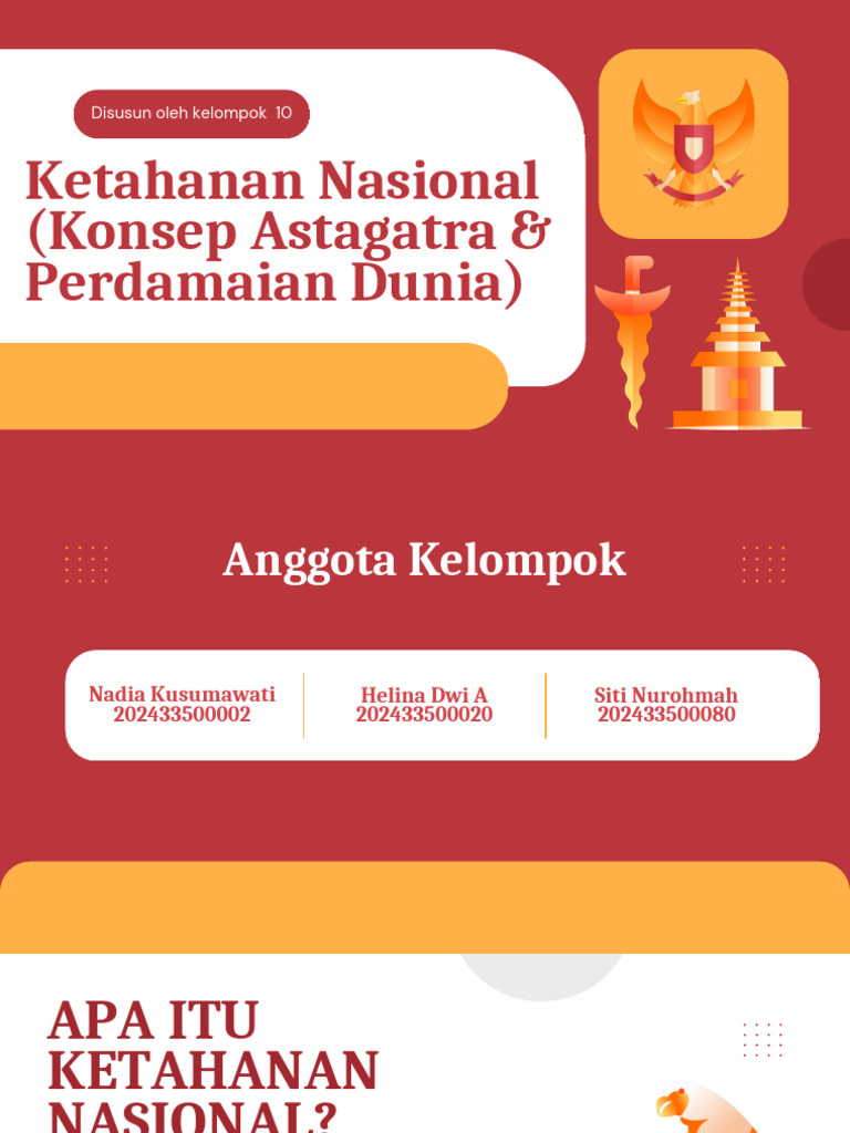 Ketahanan Nasional (Konsep Astagrata & Perdamaian Dunia) | PDF