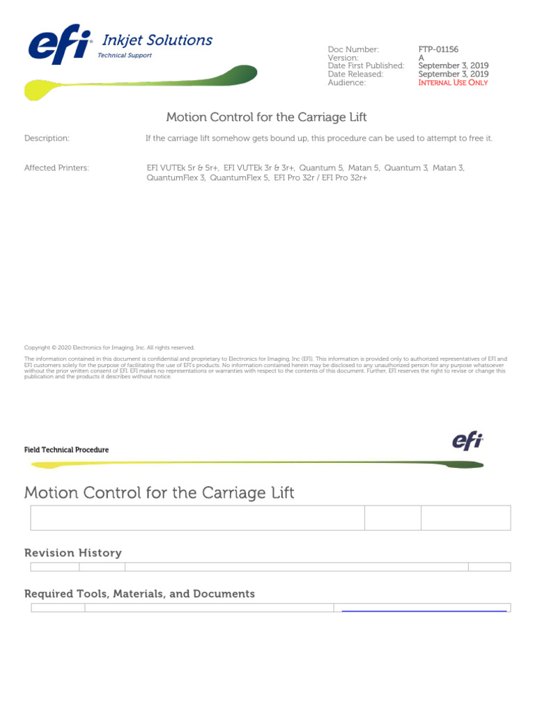 FTP-01156 Motion Control For The Carriage Lift A | PDF | Software | Computing