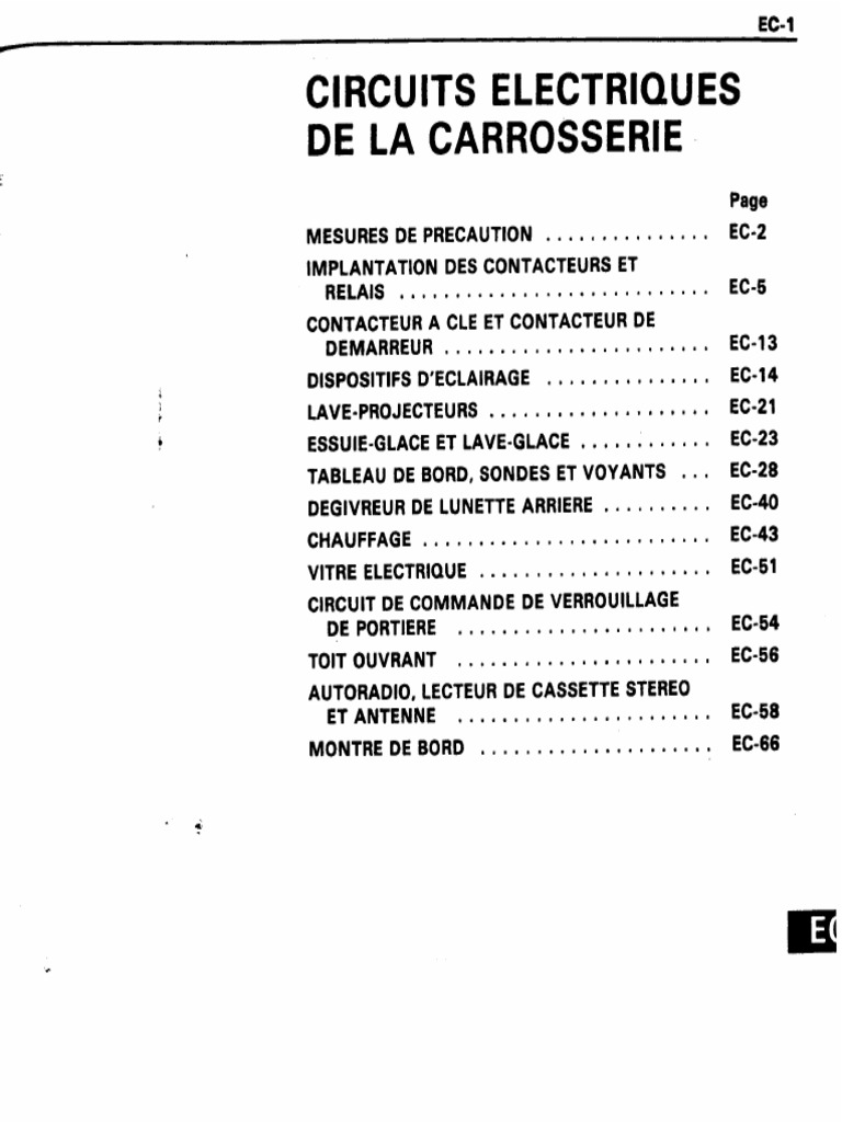 11 1circuits Electriques BJ7 HJ6 | PDF