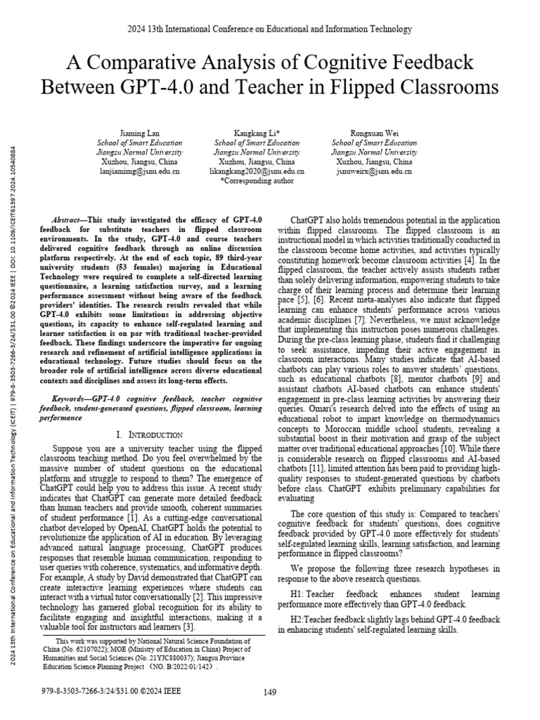A Comparative Analysis of Cognitive | PDF | Educational Technology | Artificial Intelligence