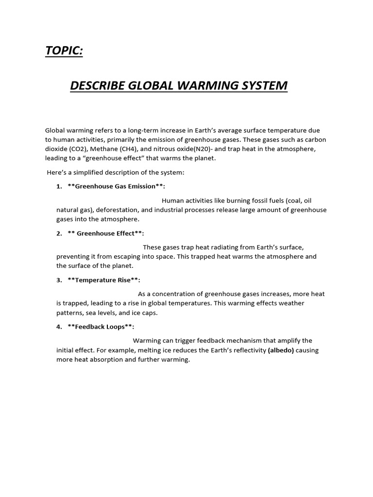 Global Warming | PDF