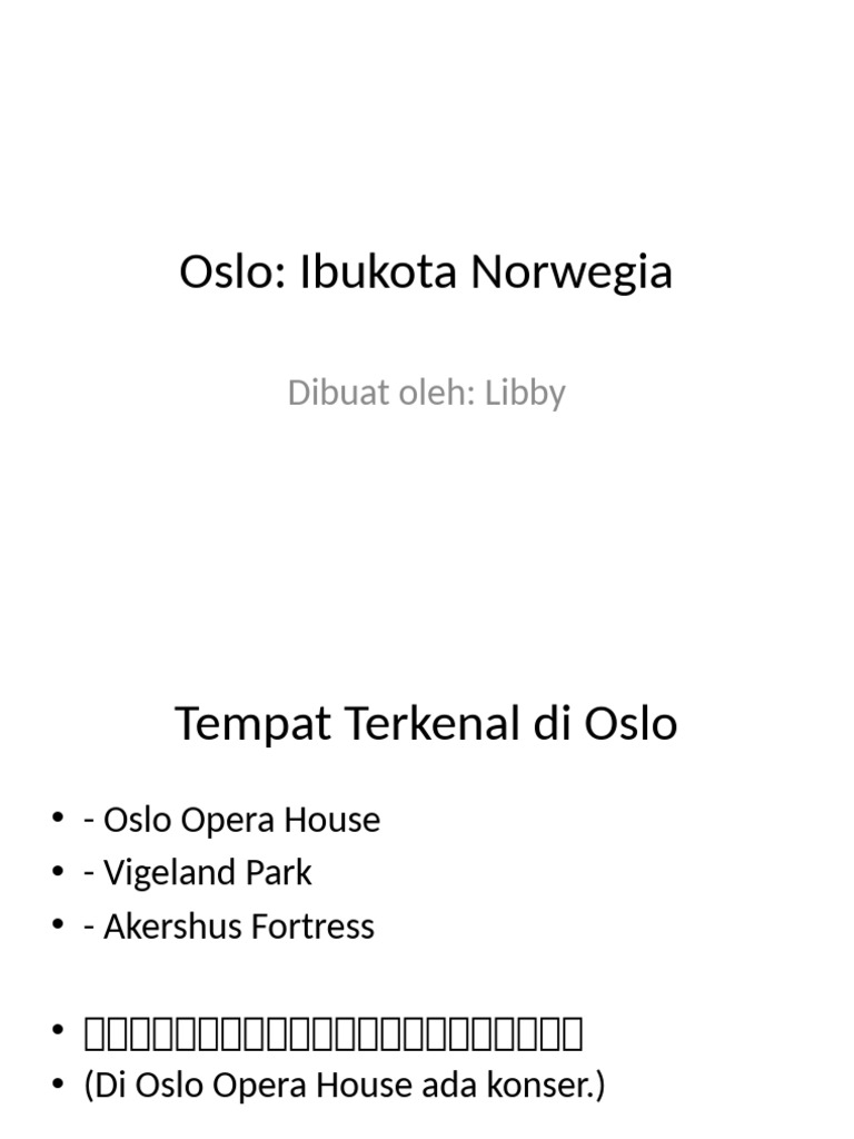 Oslo Presentasi | PDF