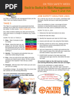 Stop Take 5: Safety Checklist Overview | PDF | Risk | Workplace