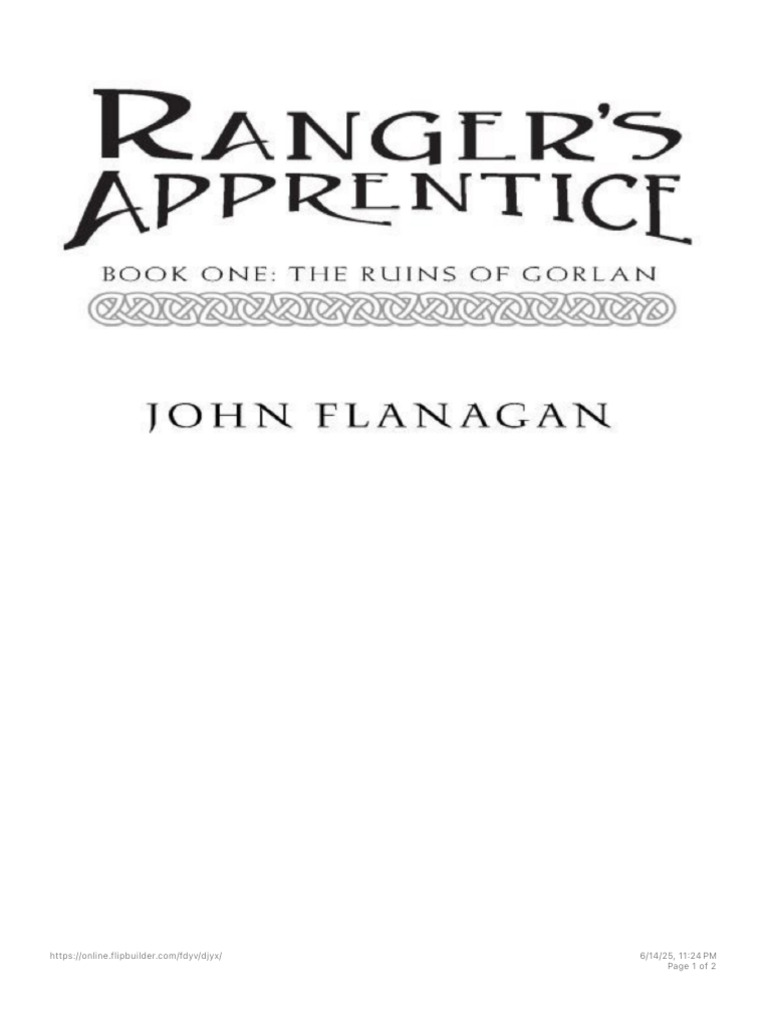 Ruins of Gorlan PDF Download | PDF