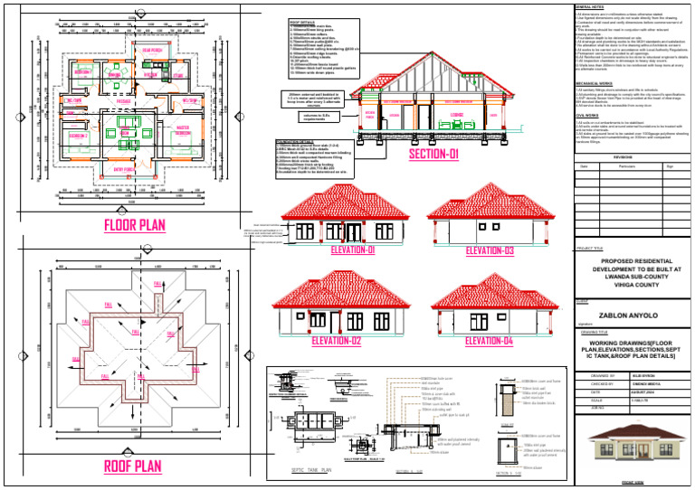 Residential Development Working Drawings | PDF | Building Technology ...
