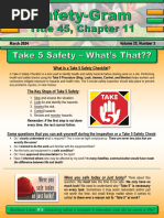 Take 5 Safety Checklist Template | PDF | Personal Protective Equipment ...