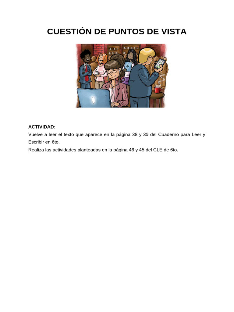 Lengua Cuestion de Puntos de Vista | PDF