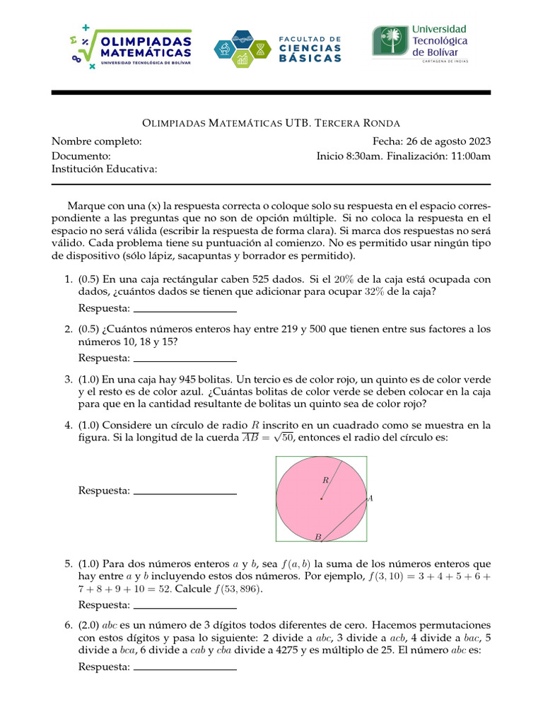 Exámenes-2023 250521 210601 | PDF | Triángulo | Rectángulo