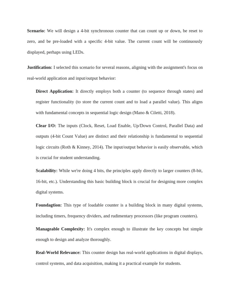 Learning Journal Assignment - Designing A Simple Sequential Circuit ...