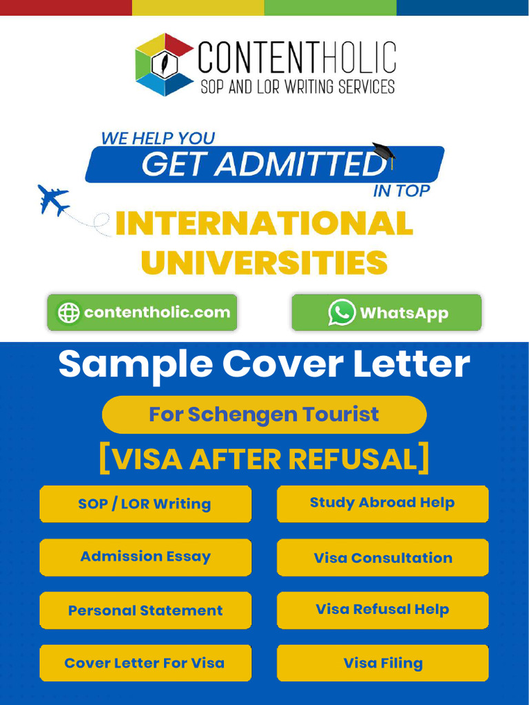 Schengen Visa Cover Letter Sample | PDF | Travel Visa