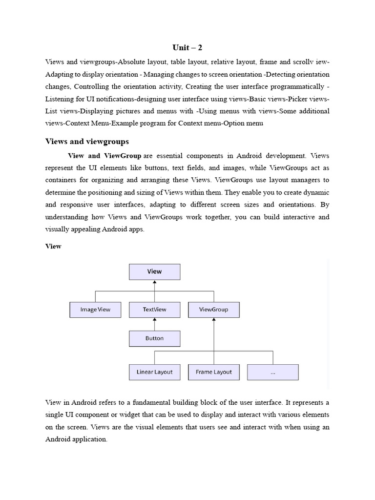 AAD_Unit_2 | PDF | Menu (Computing) | Page Layout
