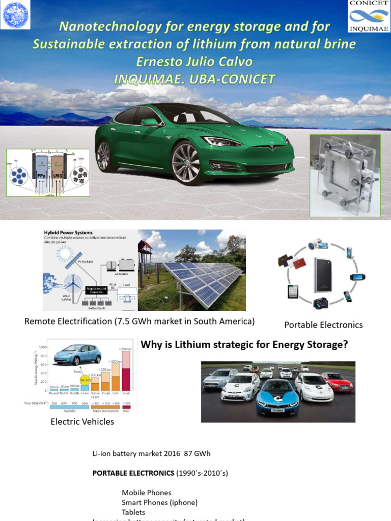 CALVO Nanotechnology and Energy Storage | PDF | Lithium Ion Battery ...