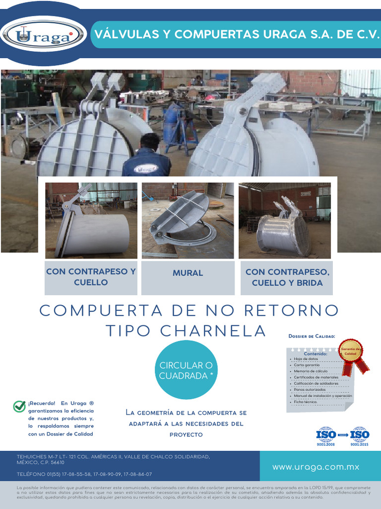 Compuerta Charnela | PDF | Ingeniería mecánica