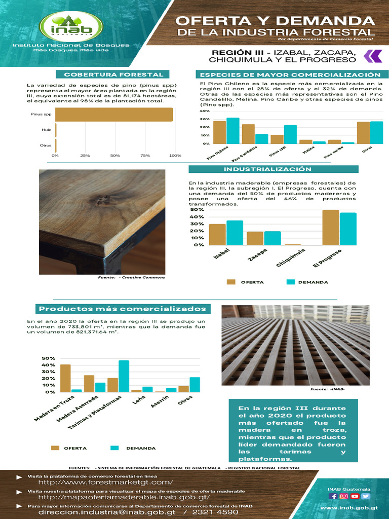 Oferta y Demanda de La Industria Forestal Region III | PDF