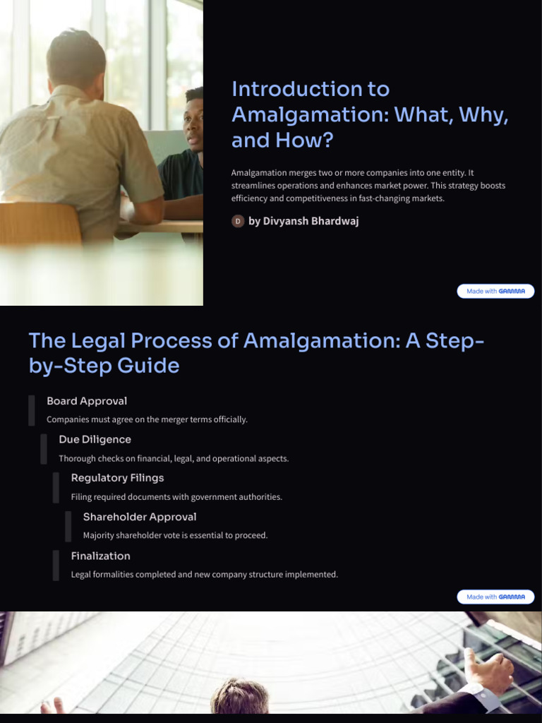Introduction to Amalgamation What Why and How | PDF