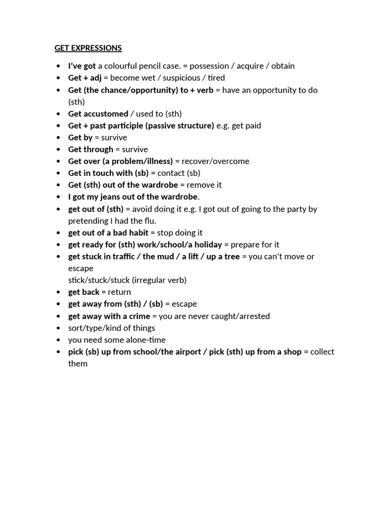 Get Expressions | PDF