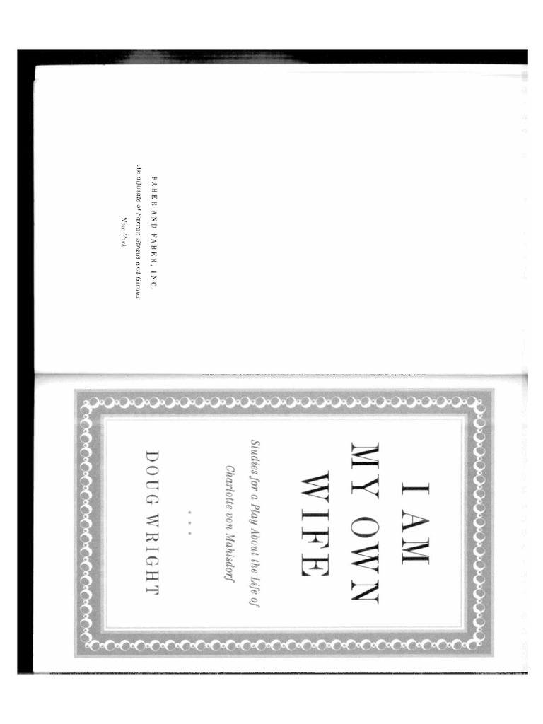 I Am My Own Wife-Wright Doug Right Turn | PDF