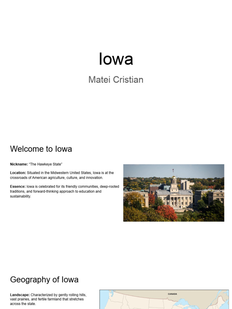 Discover Iowa: Culture, History, and Economy | PDF | Iowa
