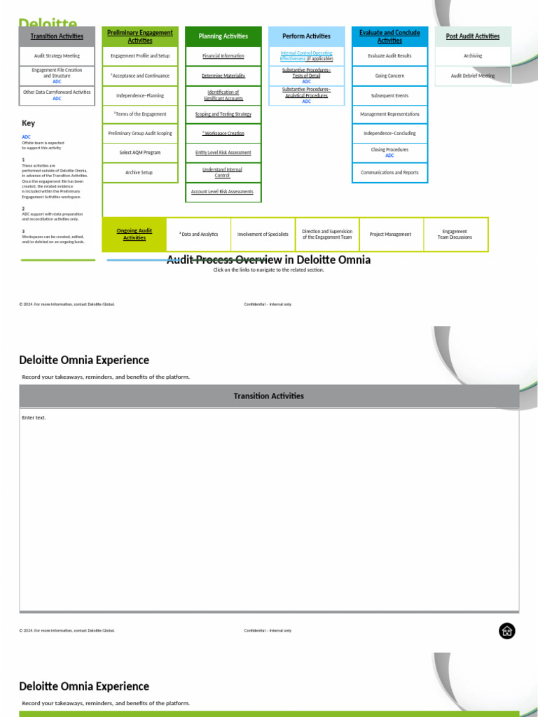Deloitte Omnia Audit Transition Guide | PDF | Audit | Risk Assessment