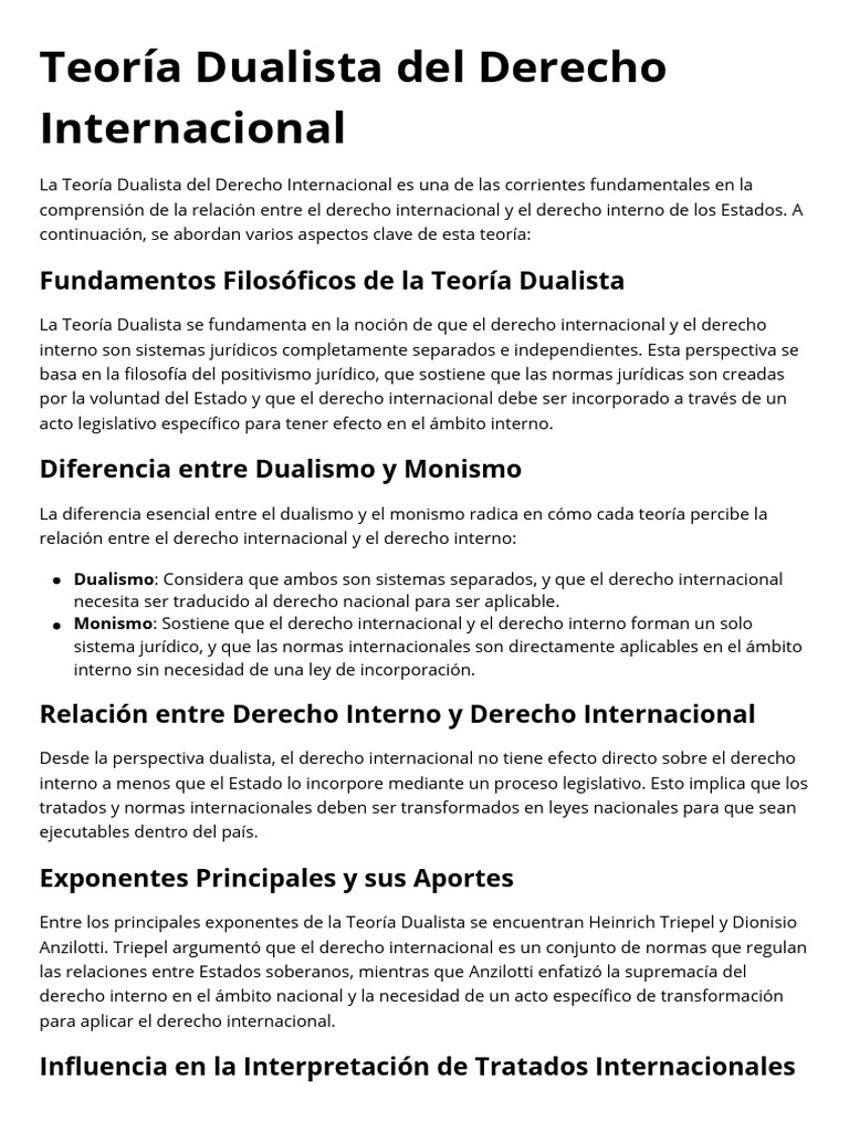 Teoría Dualista Del Derecho Internacional - 20250510 - 230650 - 0000 ...