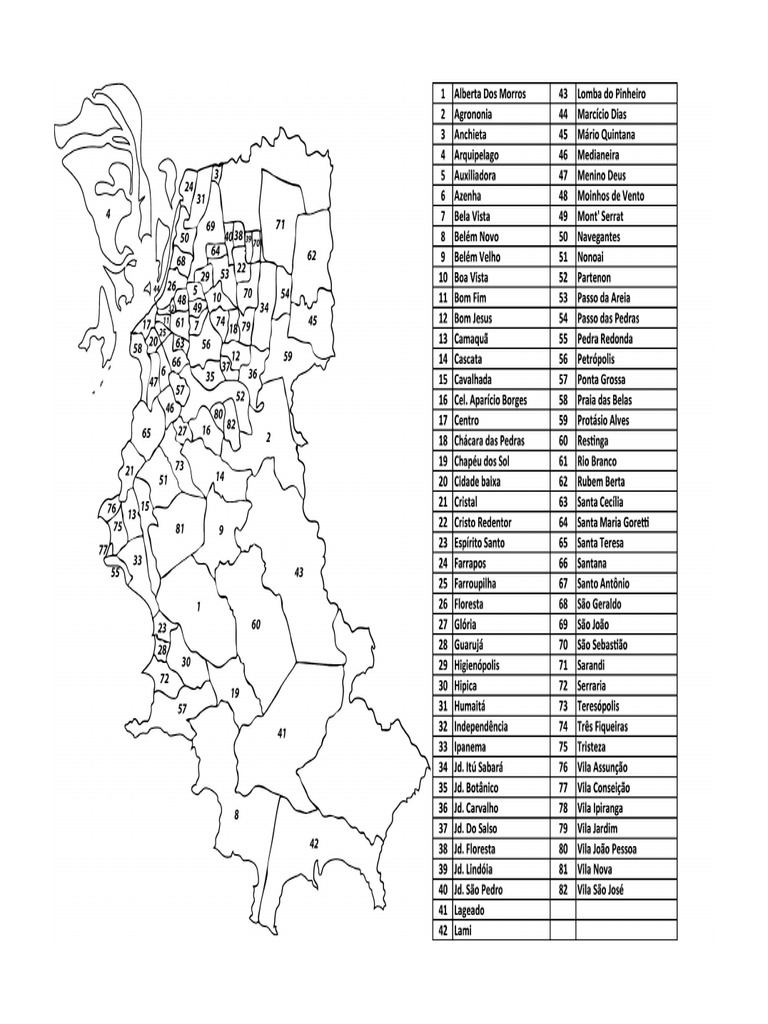 Mapa Bairros | PDF