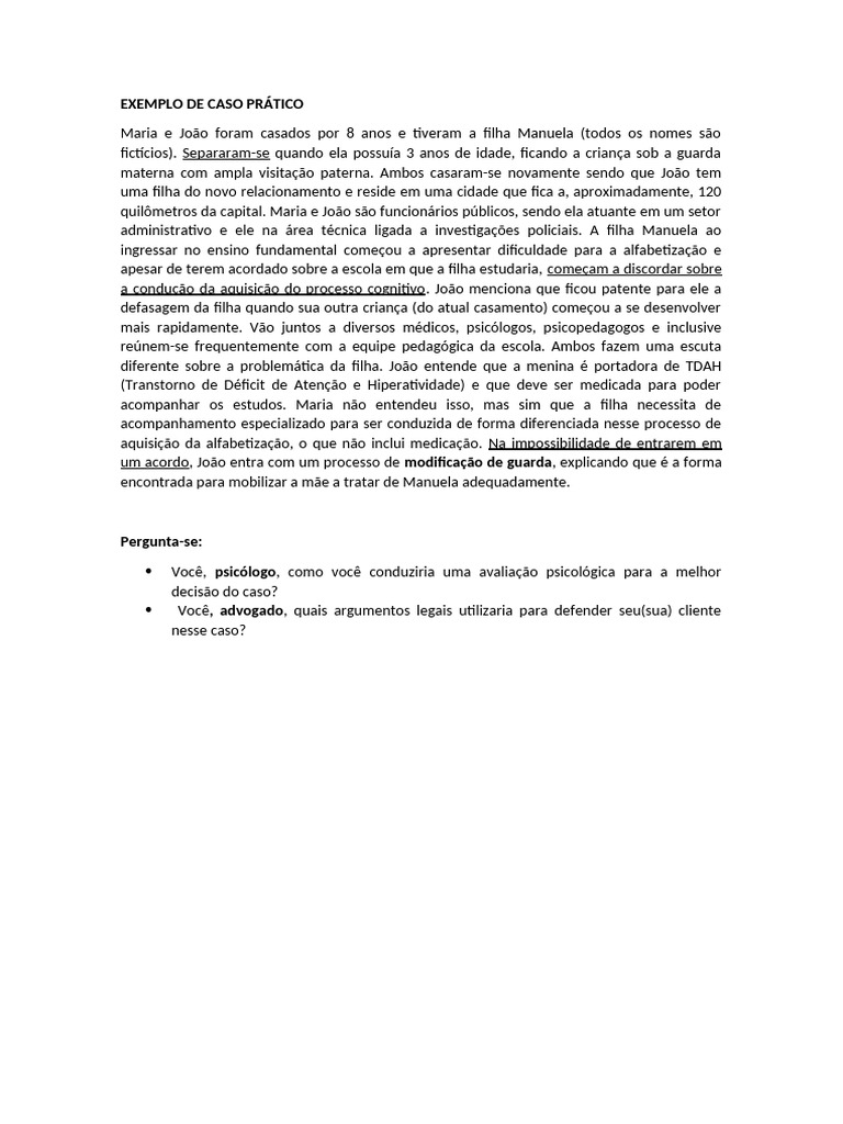 Exemplo de Caso PR Tico | PDF