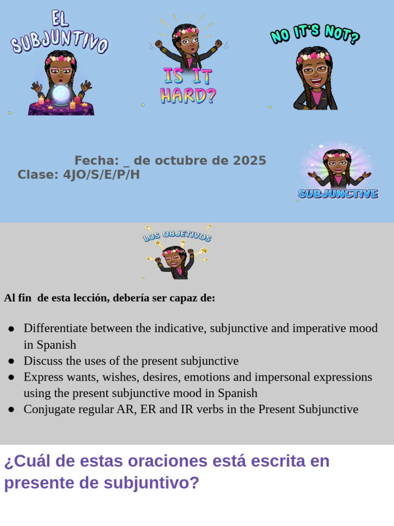 Present Subjunctive-4JO S E P | PDF | Morphology | Syntactic Relationships