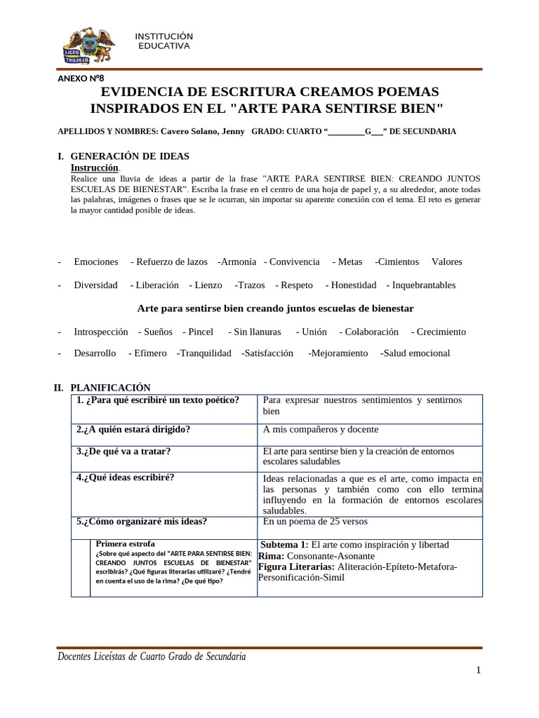 Ud2s4 Escribe - Poema Cavero | PDF