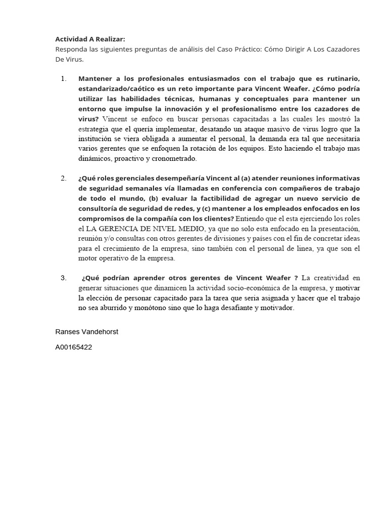 Unidad 1 Actividad 2 Ranses Vanderhorst | PDF